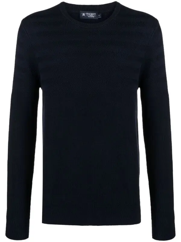 HACKETT Herringbone Cotton Jumper