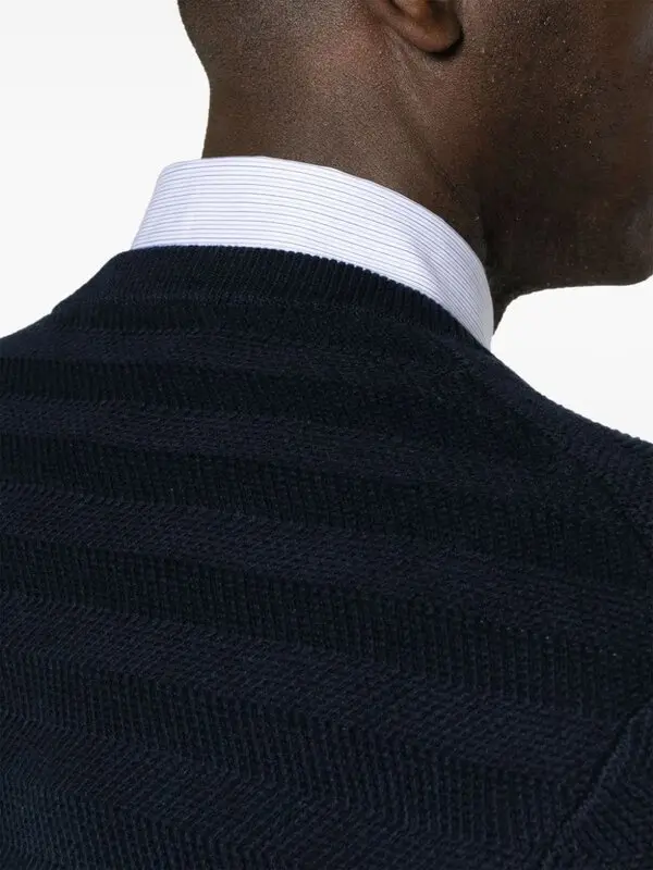HACKETT Herringbone Cotton Jumper
