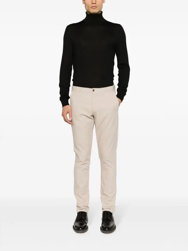 HACKETT LONDON Hackett Roll-neck Wool-blend Jumper - Black