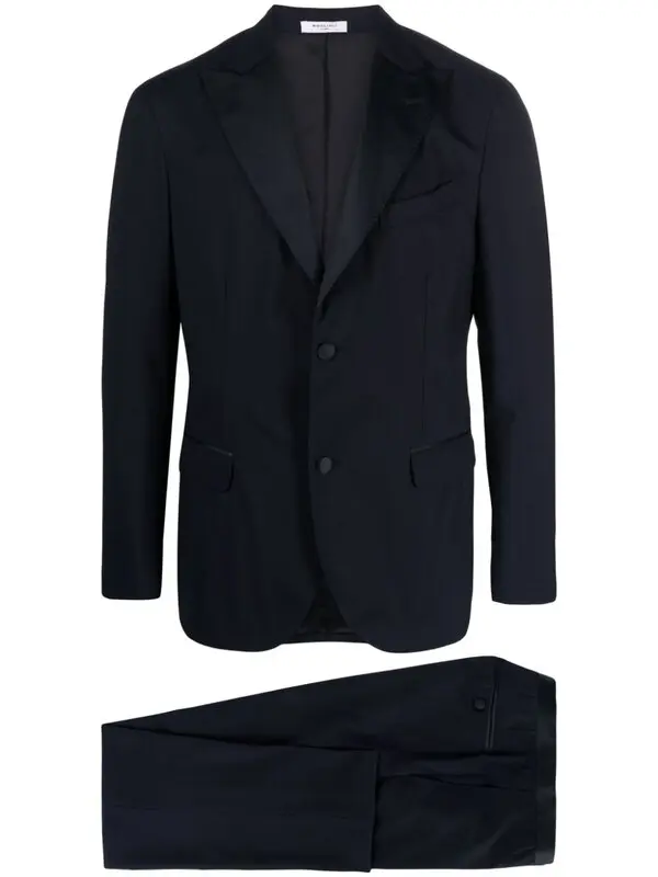 Boglioli Virgin-wool Dinner Suit - Blue