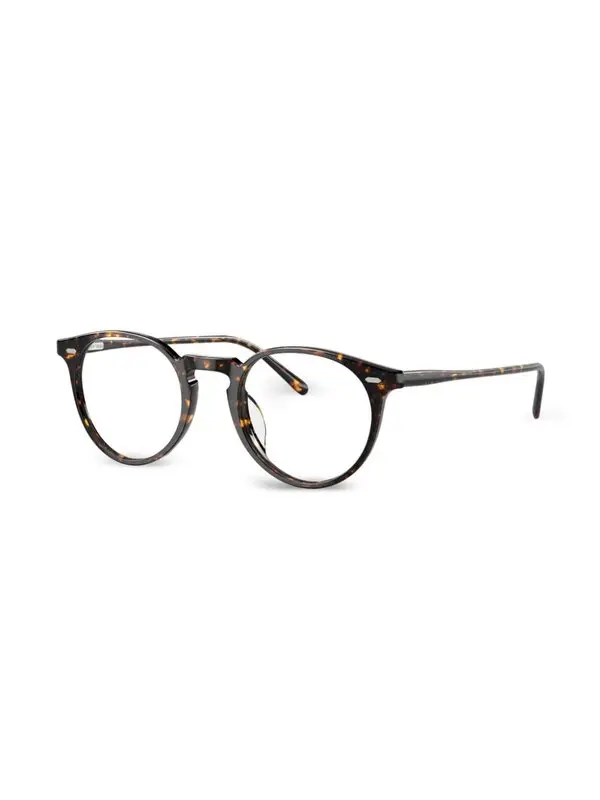 Oliver Spencer N.02 Round-frame Glasses - Green
