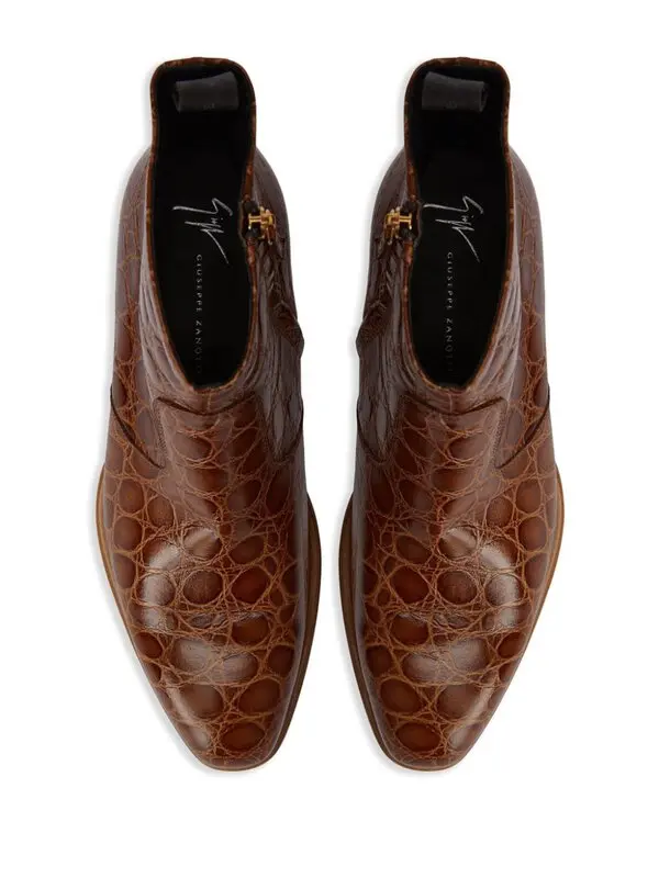 GIUSEPPE ZANOTTI 40mm Fabyen Ankle Boots - Brown