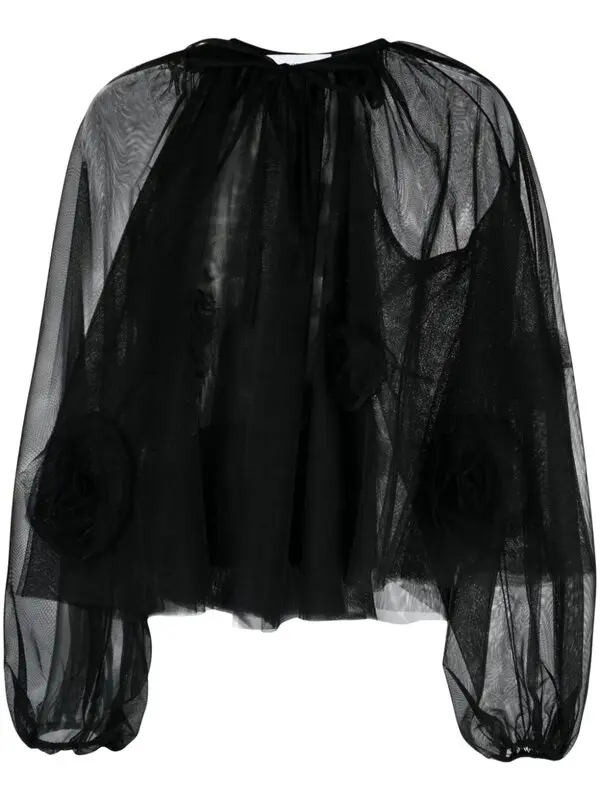 Viktor & Rolf Semi-sheer Tulle Top