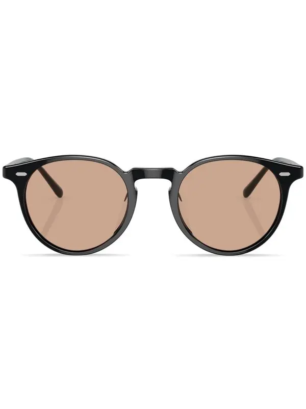Oliver Spencer N.02 Round-frame Sunglasses - Black