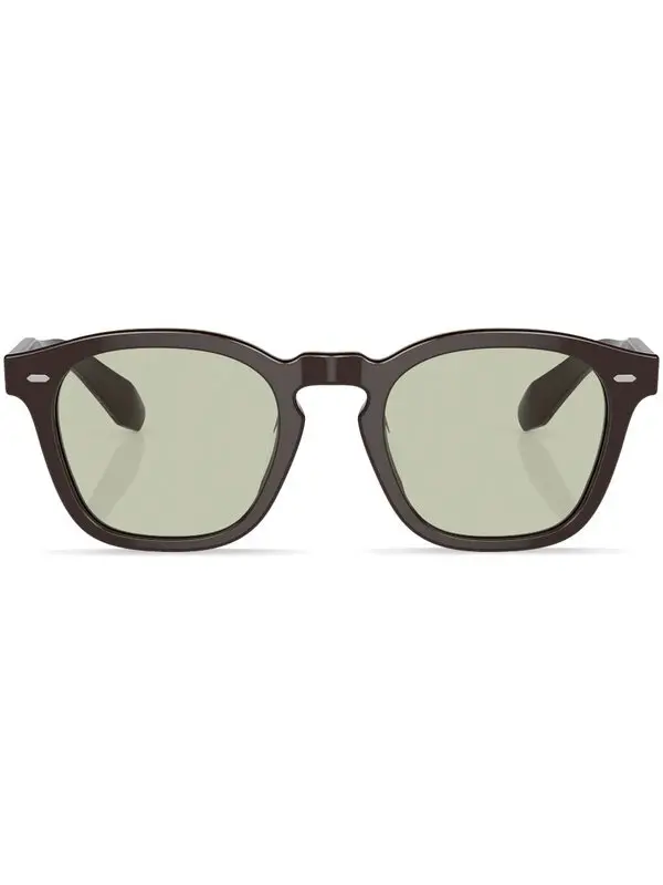 Oliver Spencer Round Frame Sunglasses - Brown