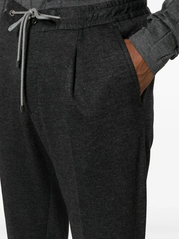 Corneliani Drawstring Tapered-leg Trousers