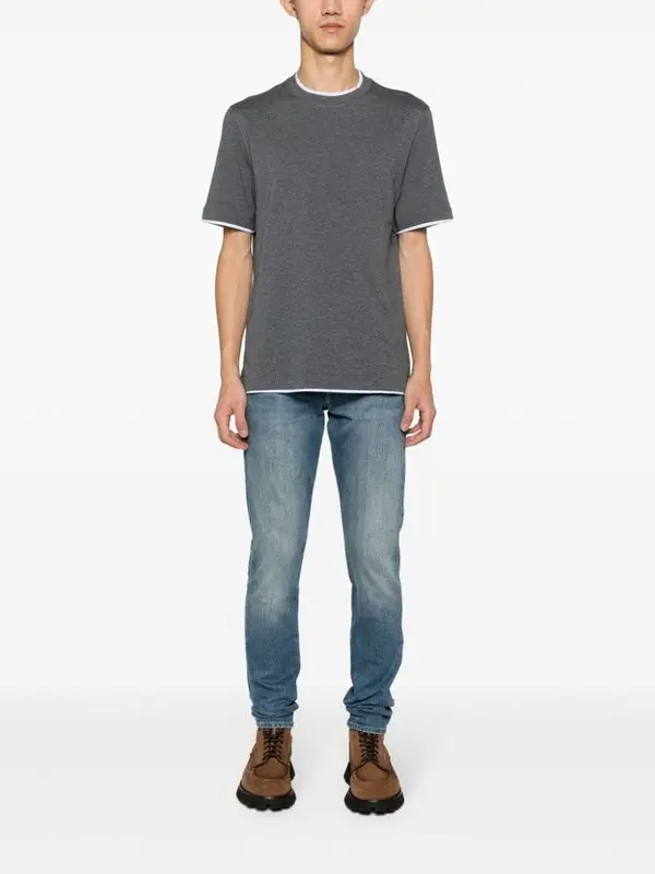 Brunello Cucinelli Layered-effect Cotton T-shirt