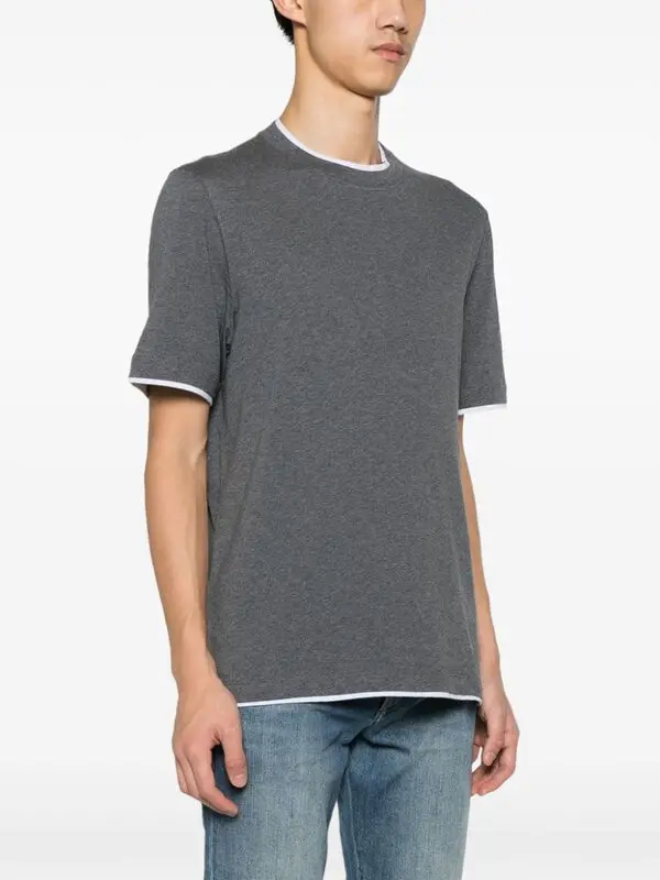 Brunello Cucinelli Layered-effect Cotton T-shirt