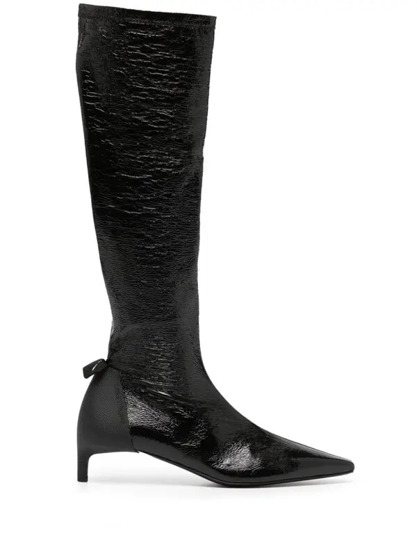 COURREGES Scuba Vinyl 30mm Leather Boots