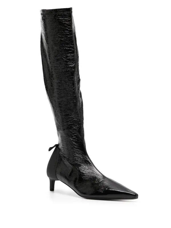 COURREGES Scuba Vinyl 30mm Leather Boots