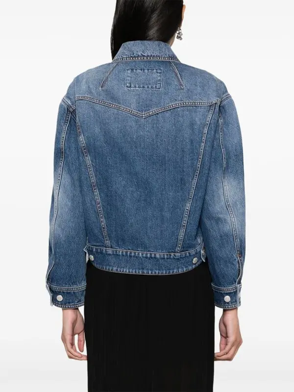 Alexander McQueen Cropped Denim Jacket
