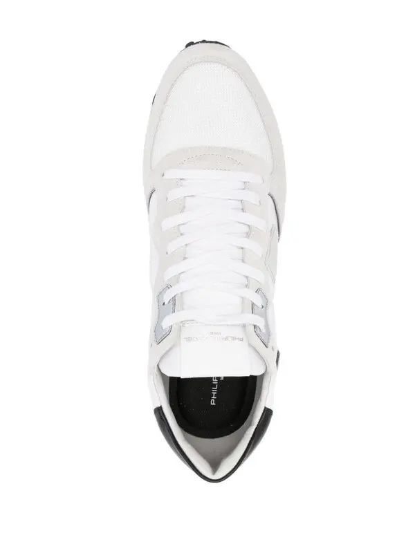 Philippe Model Panelled Lace-up Sneakers - White