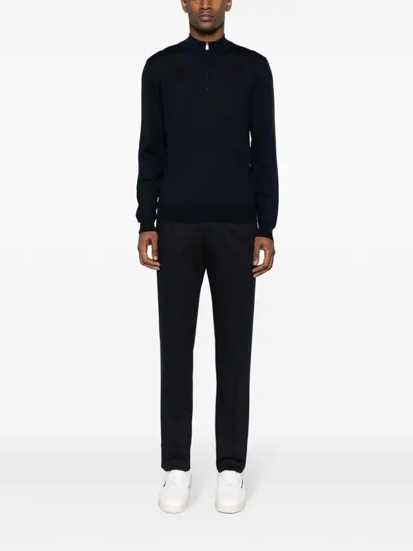 Corneliani Half-zip Jumper - Blue