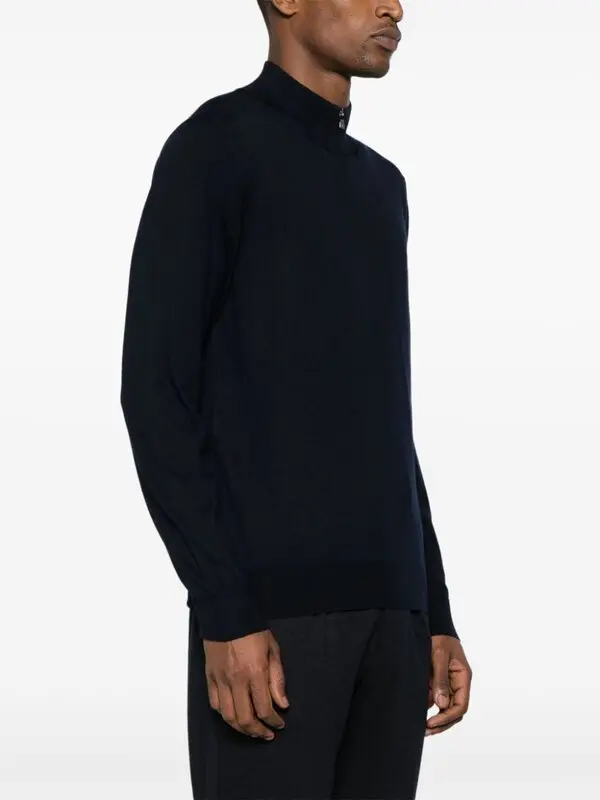 Corneliani Half-zip Jumper - Blue