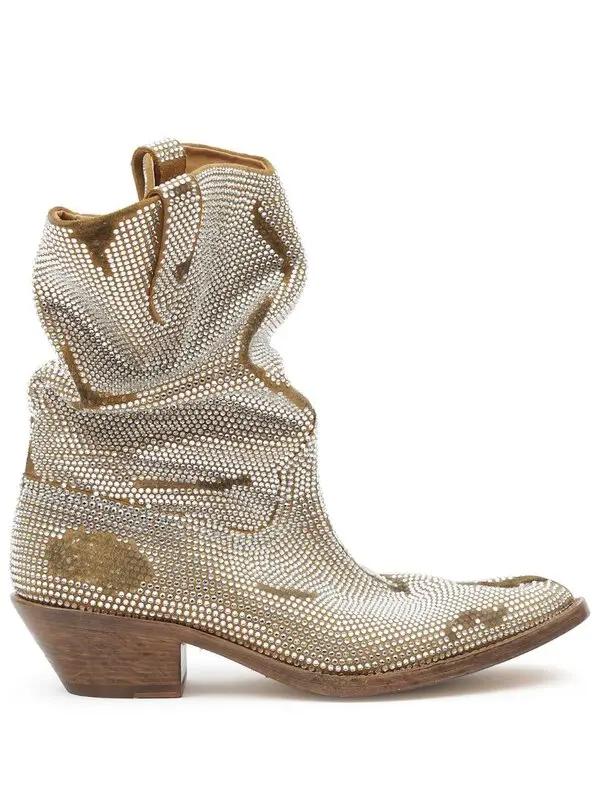 MAISON MARGIELA Tabi 55mm Slouchy Western Boots - Neutrals