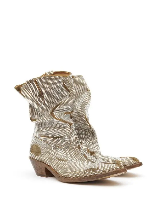 MAISON MARGIELA Tabi 55mm Slouchy Western Boots - Neutrals