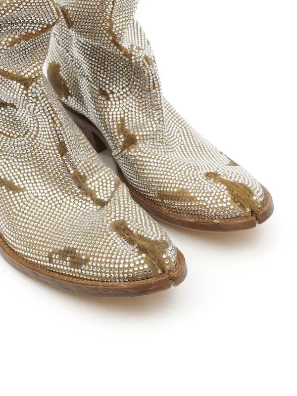 MAISON MARGIELA Tabi 55mm Slouchy Western Boots - Neutrals