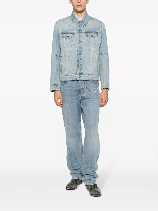 Zadig&Voltaire Kasy Spread-collar Denim Jacket