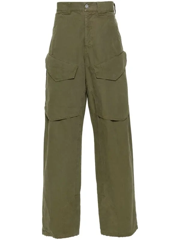 OBJECTS IV LIFE High-waist Cargo Trousers
