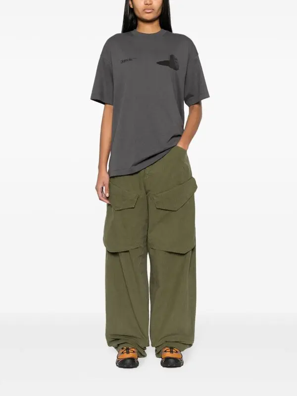 OBJECTS IV LIFE High-waist Cargo Trousers