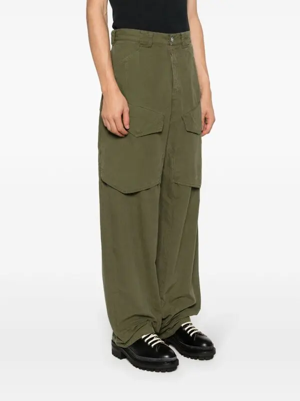 OBJECTS IV LIFE High-waist Cargo Trousers