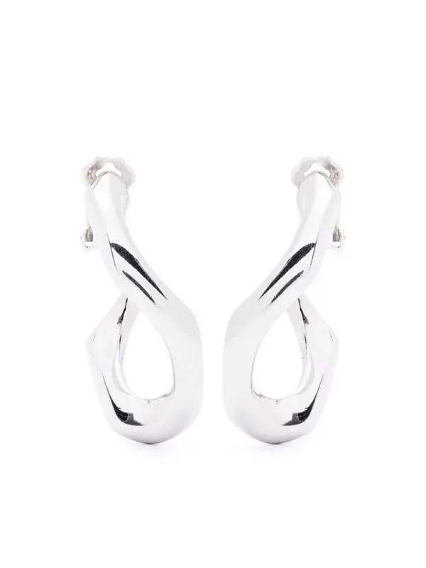 Annelise Michelson Broken Chains Clip-on Hoop Earrings