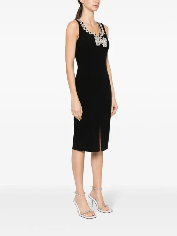 LOULOU Crystal-embellished Sleeveless Dress
