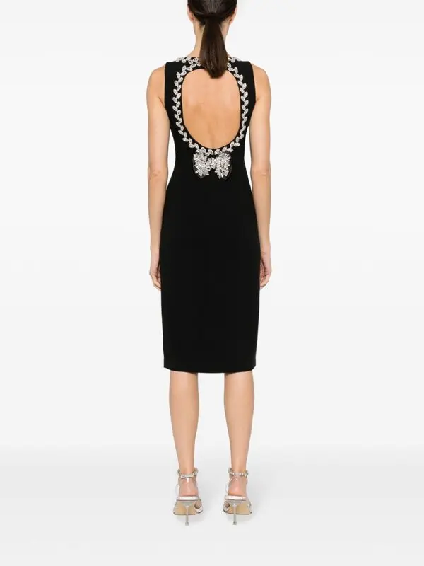 LOULOU Crystal-embellished Sleeveless Dress