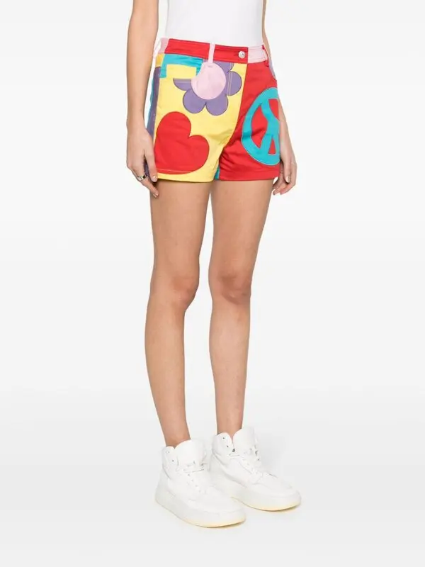 Moschino Colour-block Mini Shorts