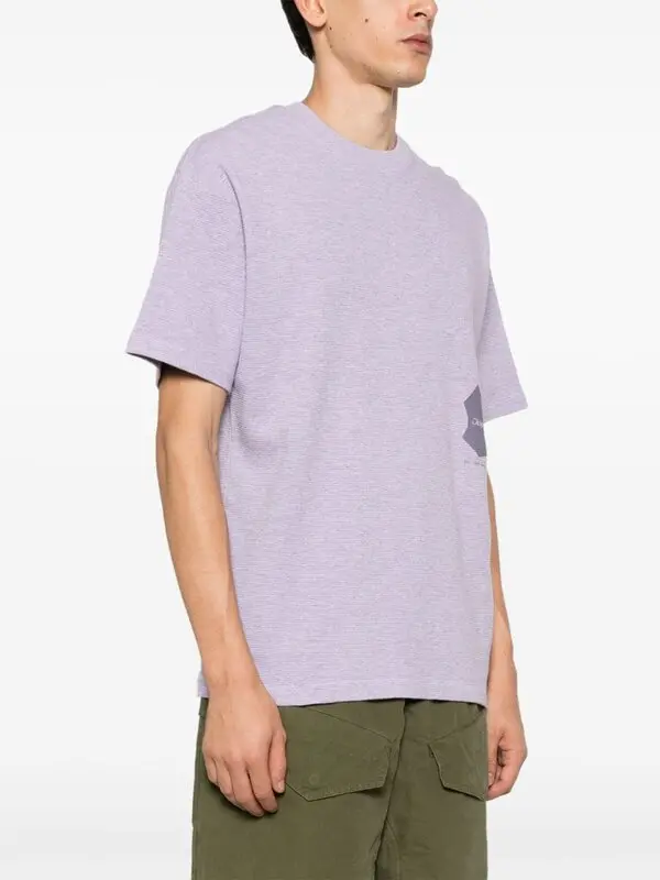 OBJECTS IV LIFE Waffle Logo-print Cotton T-shirt