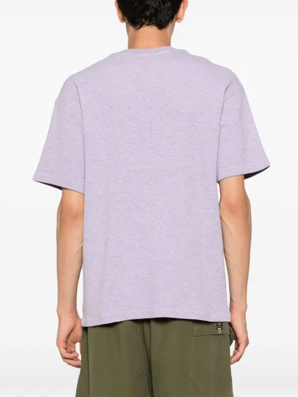 OBJECTS IV LIFE Waffle Logo-print Cotton T-shirt