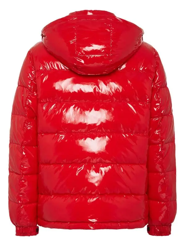 Philipp Plein Hexagon Logo-plaque Padded Jacket - Red