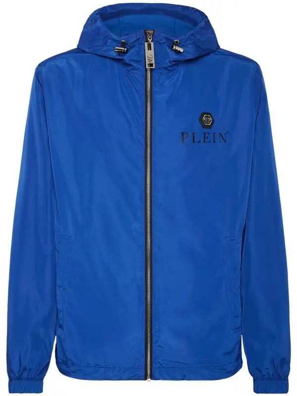 Philipp Plein Hexagon Hooded Jacket - Blue