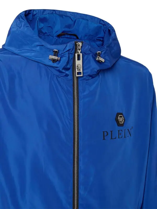Philipp Plein Hexagon Hooded Jacket - Blue
