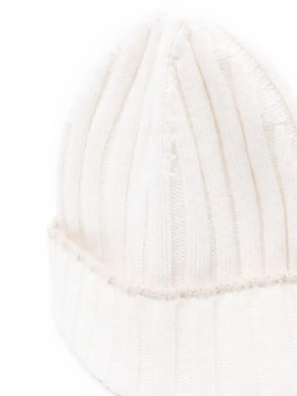 Brunello Cucinelli Contrasting-trim Cashmere Beanie