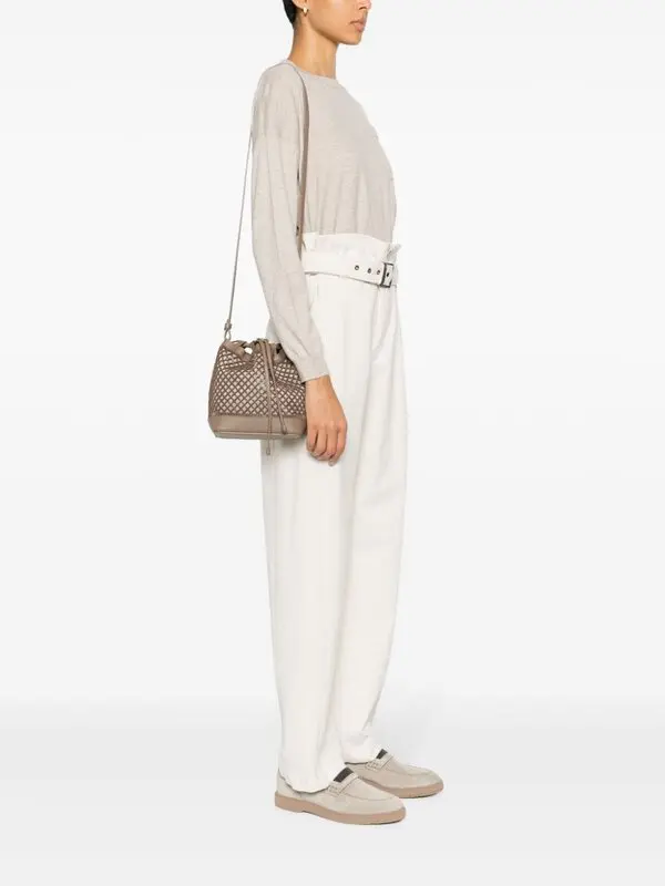 Brunello Cucinelli Monilli-chain Mesh Bucket Bag