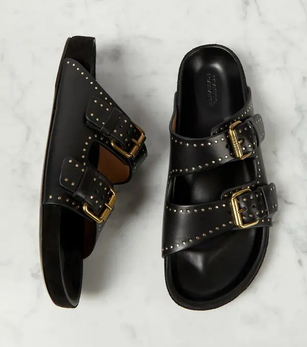 Isabel Marant Lennyo Leather Slides