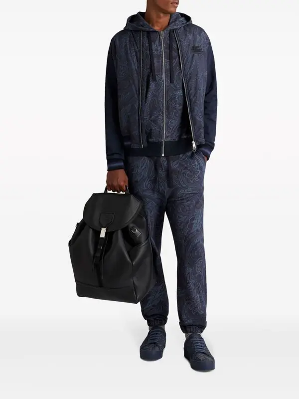 Etro Paisley-print Zip-up Hoodie