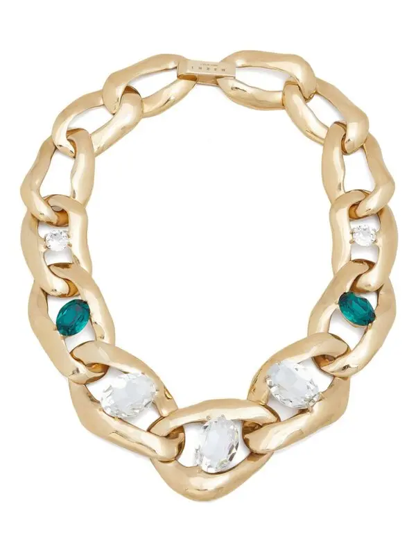 Marni Gemstone Chain Necklace - Gold
