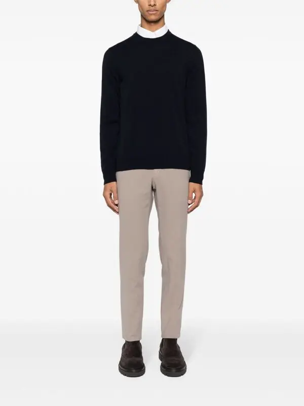 Incotex Light Grey Stretch-cotton Chinos - Neutrals