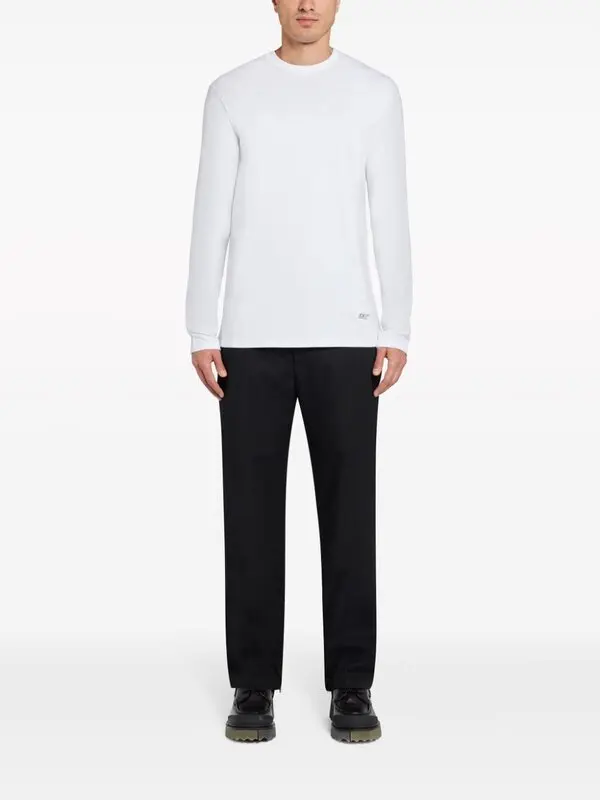 JIL SANDER Long-sleeved Cotton T-shirt - White