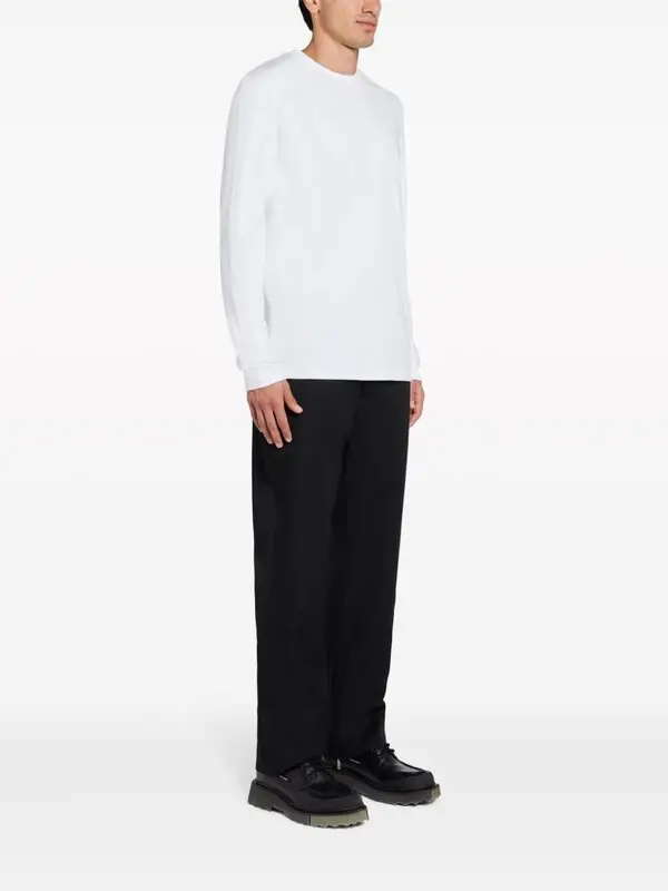 JIL SANDER Long-sleeved Cotton T-shirt - White