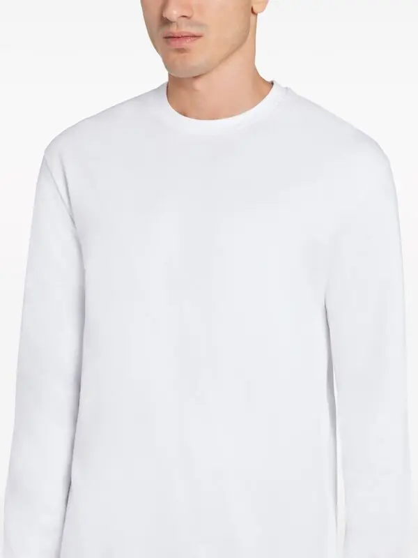 JIL SANDER Long-sleeved Cotton T-shirt - White