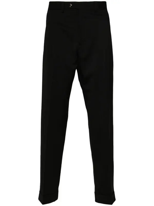 DELL'OGLIO Straight-leg Wool-blend Trousers
