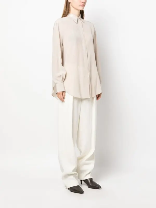 Brunello Cucinelli Sequin Detailing Silk Shirt