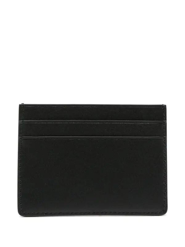 JIL SANDER Logo-stamp Leather Cardholder - Black