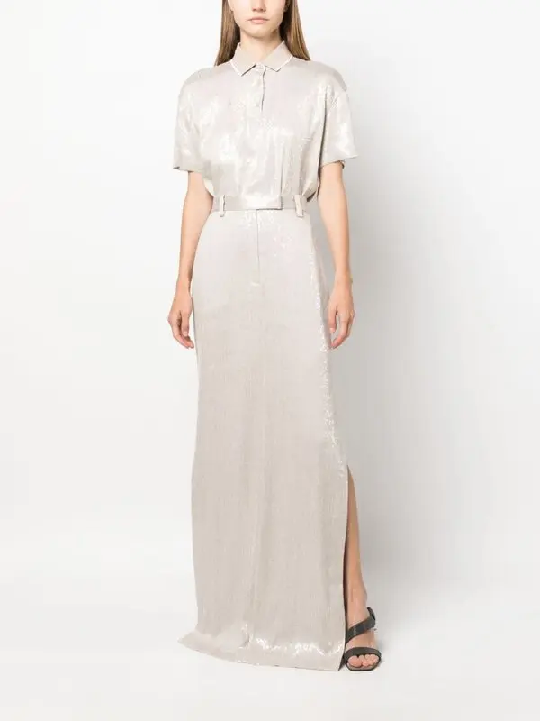 Brunello Cucinelli Sequin-embellished Maxi Skirt