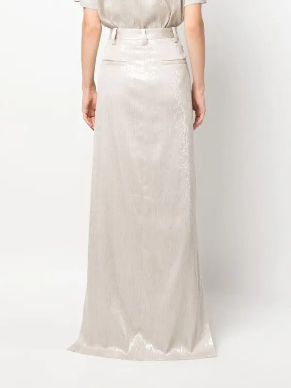 Brunello Cucinelli Sequin-embellished Maxi Skirt