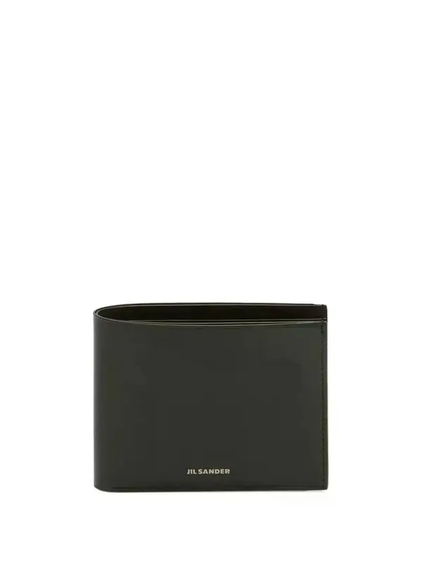 JIL SANDER Leather Bi-fold Wallet - Black