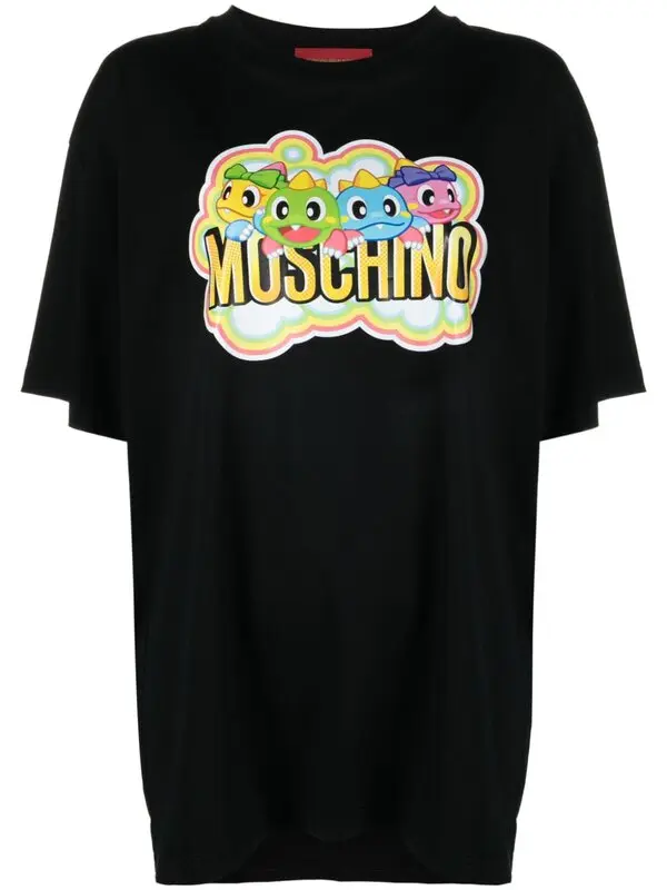 Moschino Cartoon-print Organic-cotton T-shirt